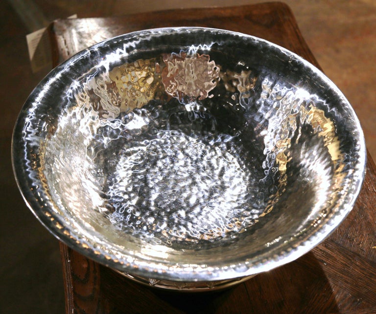 Vintage Spanish Silver Plated Center Piece on Walnut Base Stamped ...