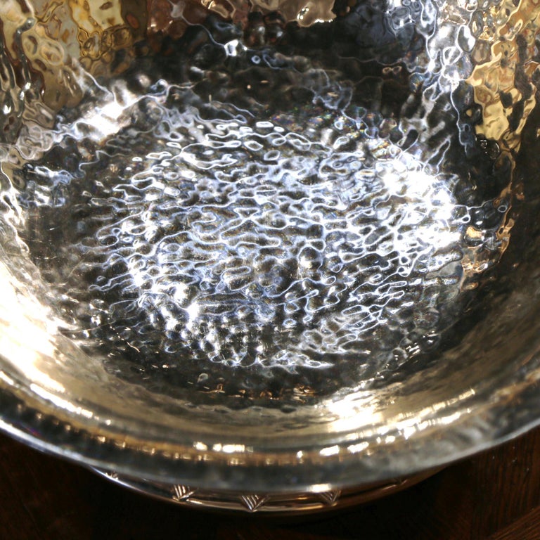 Vintage Spanish Silver Plated Center Piece on Walnut Base Stamped ...