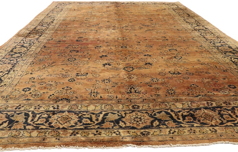 Vintage Turkish Sparta Rug with Warm Rustic Italian Mediterranean Style ...