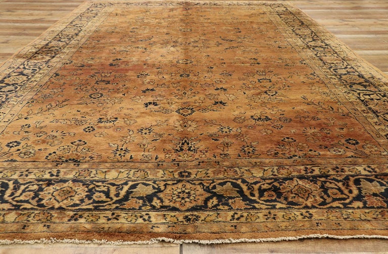 Vintage Turkish Sparta Rug with Warm Rustic Italian Mediterranean Style ...