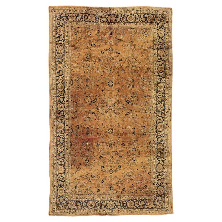 Vintage Turkish Sparta Rug with Warm Rustic Italian Mediterranean Style ...