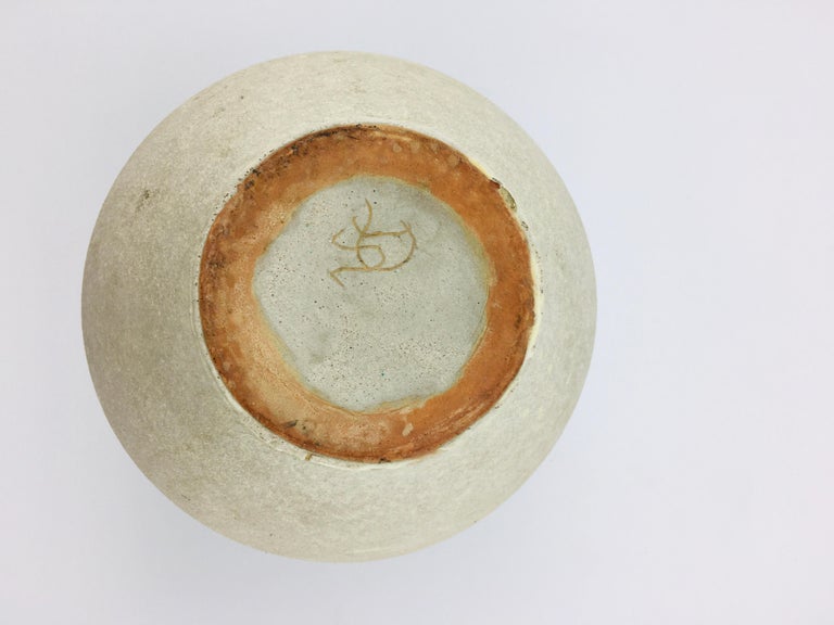 Mid-Century Minimalistic Small Spherical Ceramic Table Vase 1960's For ...