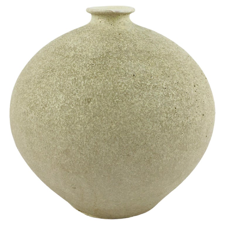 Mid-Century Minimalistic Small Spherical Ceramic Table Vase 1960's For ...