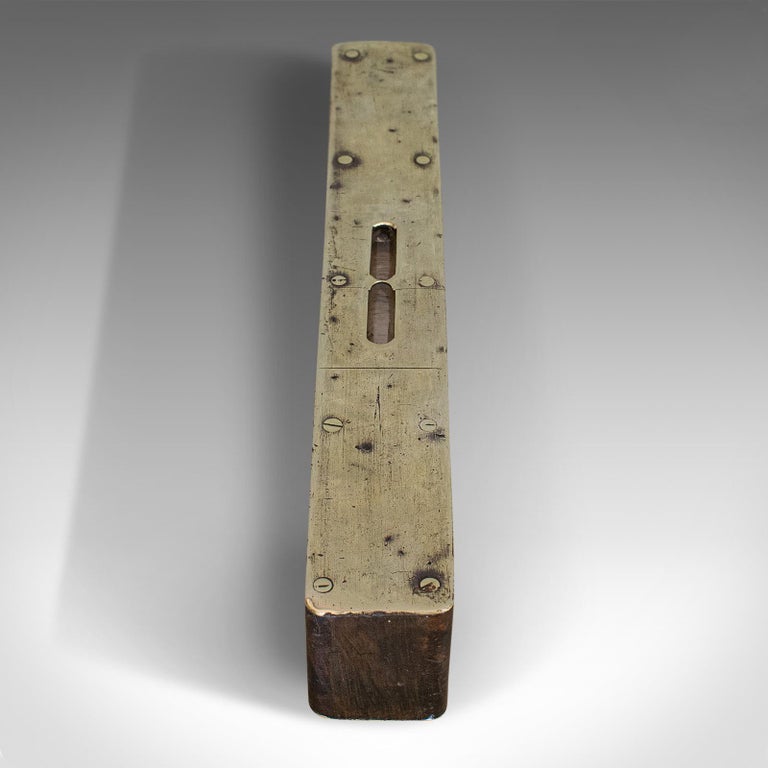 Vintage Spirit Level, English, Rosewood, Craftsman's Instrument, circa ...
