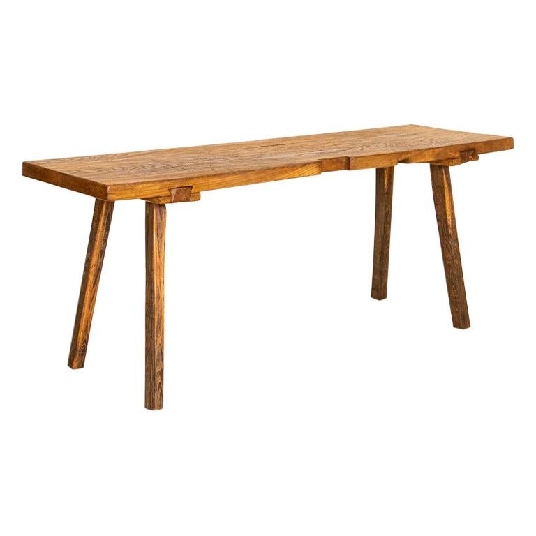 Vintage Splay Peg Leg Console Work Table at 1stDibs