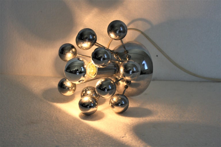 Vintage Sputnik Table Lamp, 1960s For Sale at 1stDibs