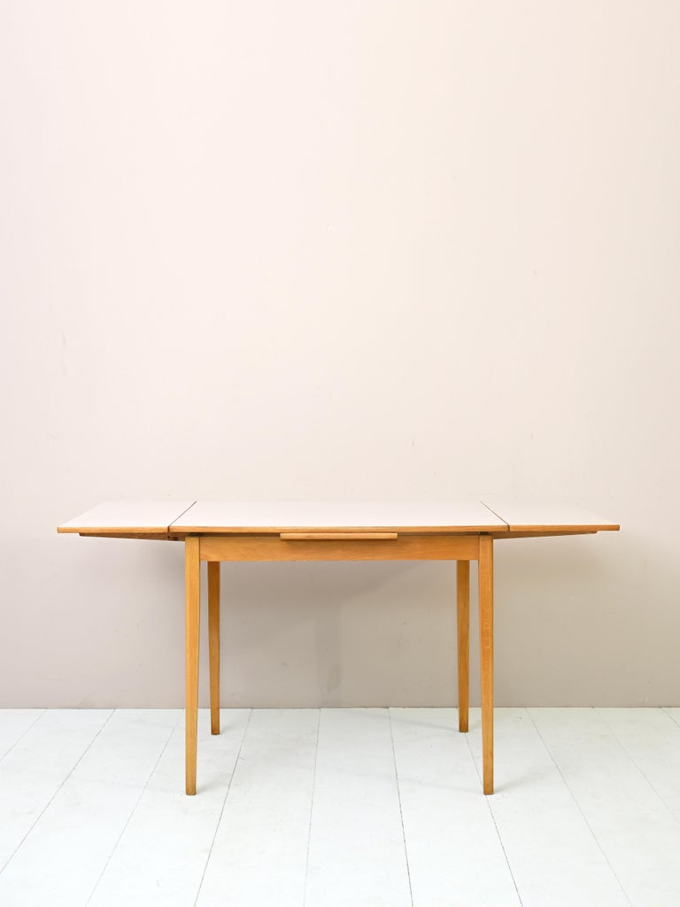 Vintage Square Formica Dining Table For Sale at 1stDibs