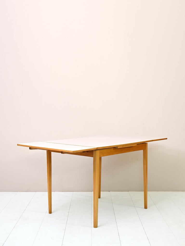 Vintage Square Formica Dining Table For Sale at 1stDibs