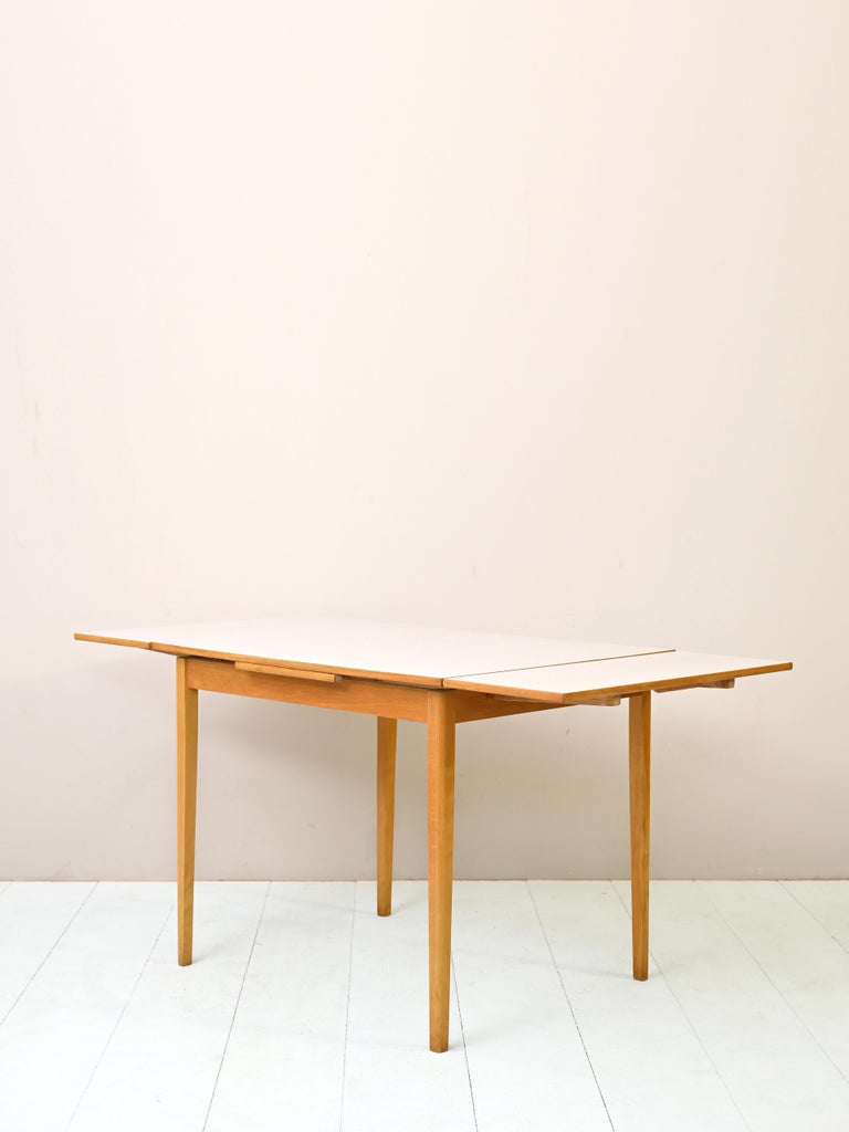 Vintage Square Formica Dining Table For Sale at 1stDibs