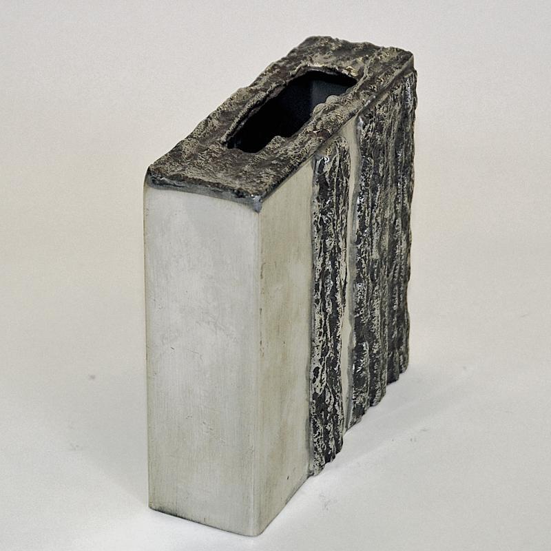 Vintage square shaped Pewter Vase by Helgi Joensen, Norway 1980s For ...