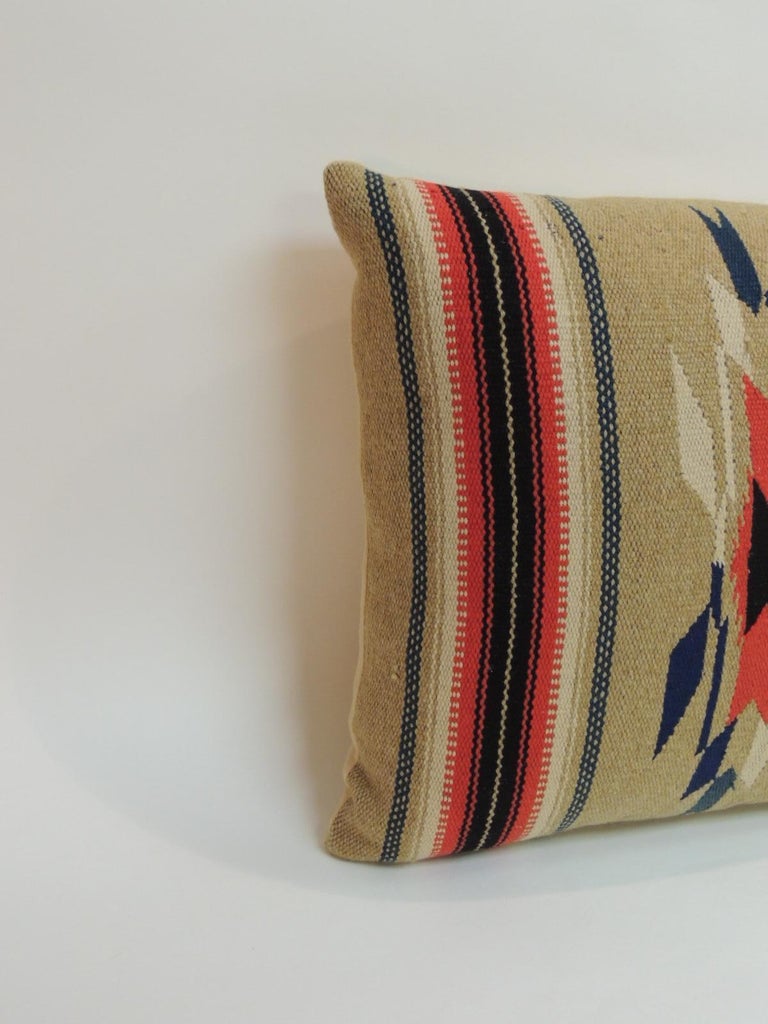 Vintage Square Southwestern Style Woven Wool Decorative Pillow at ...