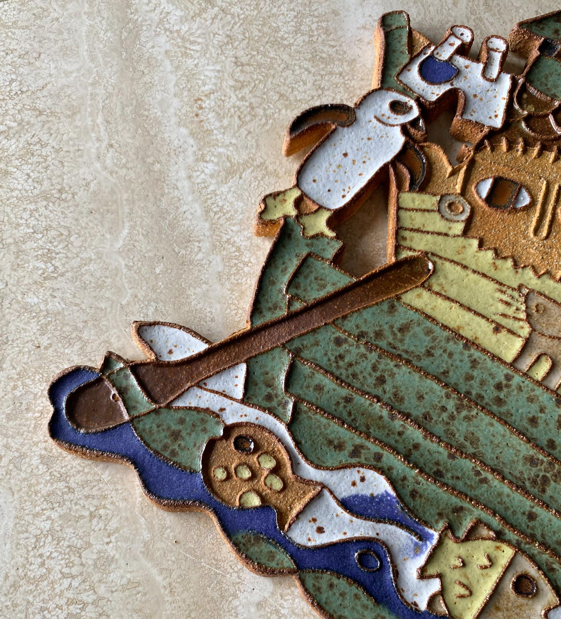 Vintage St. Andrews Abbey Ceramic Wall Relief at 1stDibs | st andrew's ...