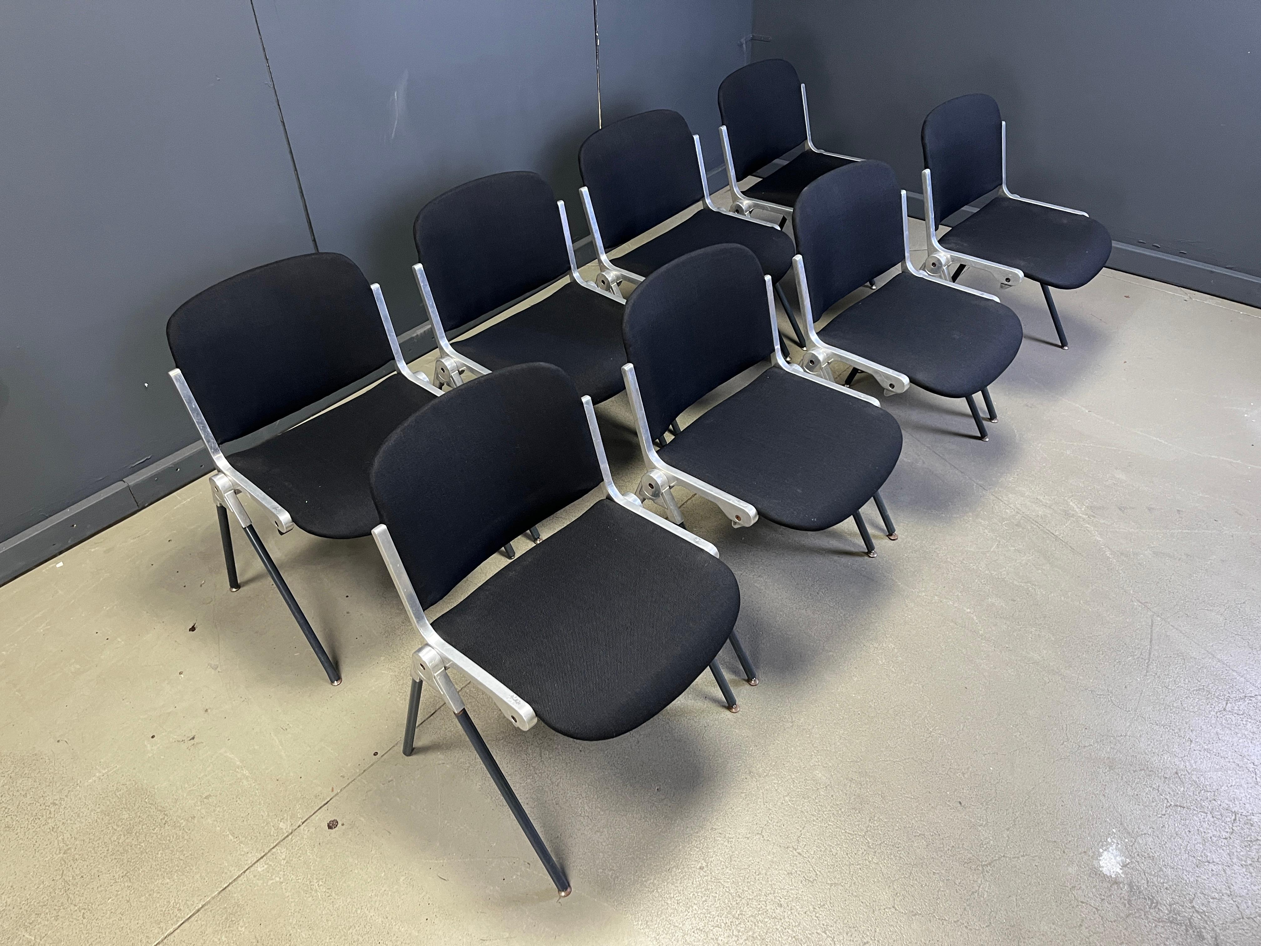 Vintage stackable italian dining chairs in the style of Castelli, Set ...