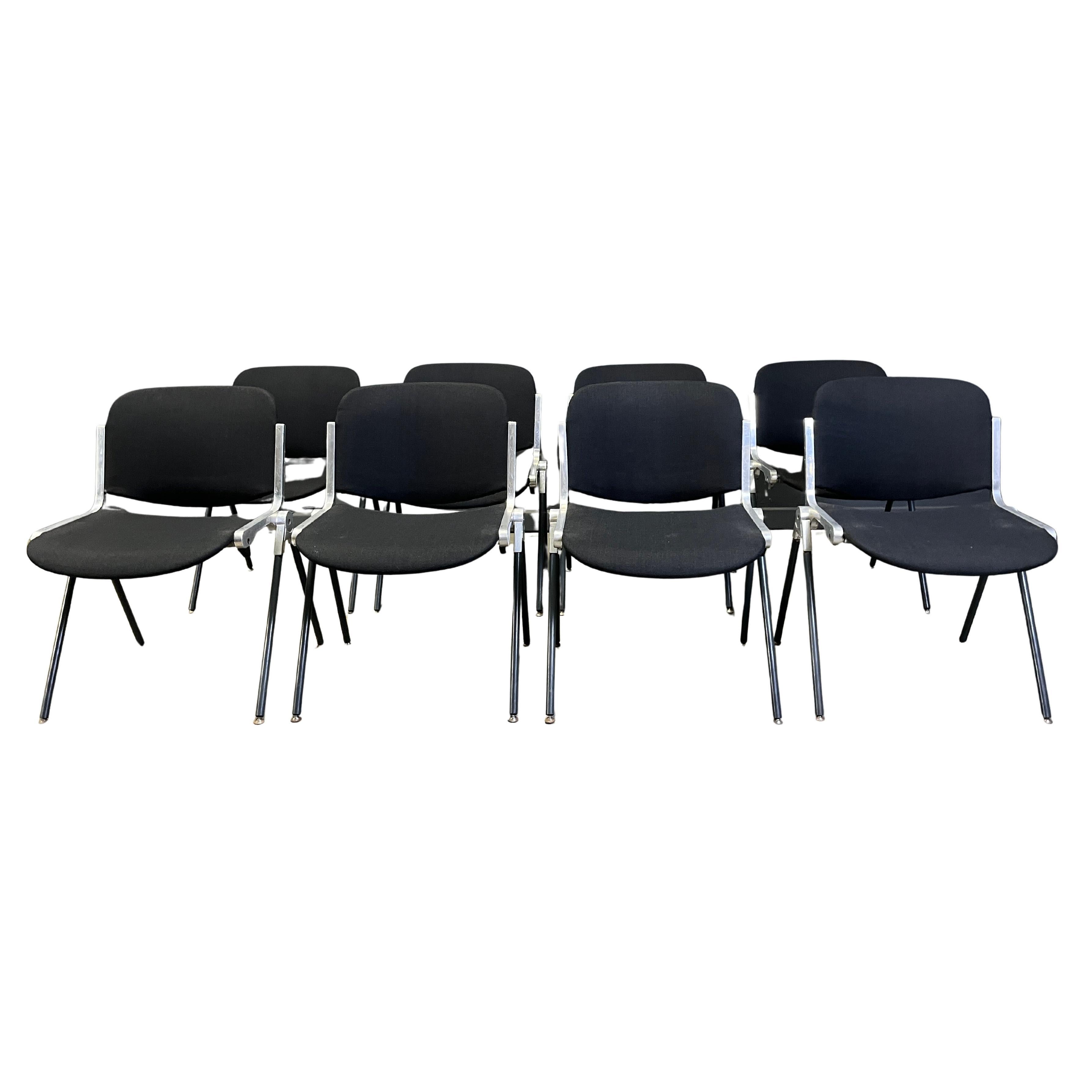 Vintage stackable italian dining chairs in the style of Castelli, Set ...