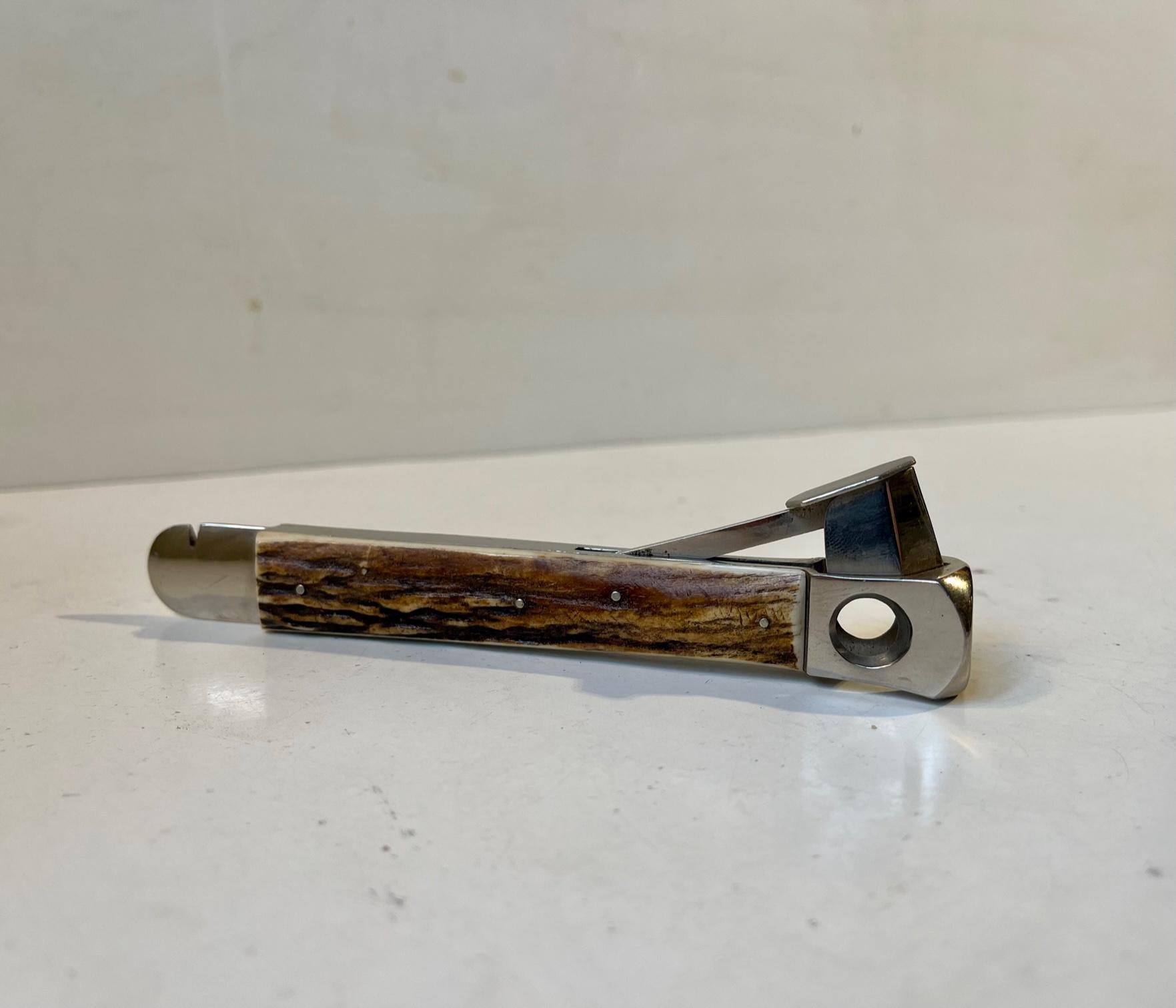 Vintage Stag Handled Cigar Cutter From Sollingen Germany at 1stDibs ...
