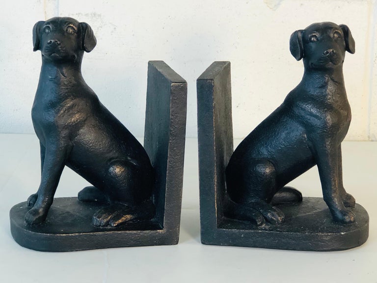 Vintage Standing Dog Bookends, Pair For Sale at 1stDibs | antique dog ...