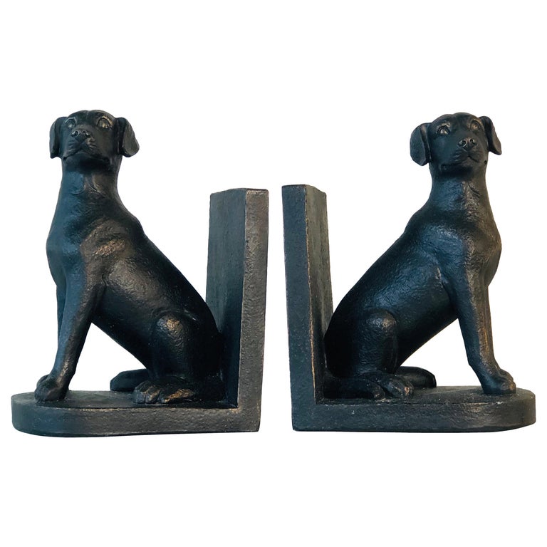 Vintage Standing Dog Bookends, Pair For Sale at 1stDibs | antique dog ...