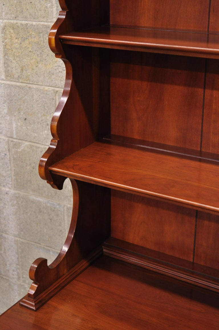 Vintage Statton Trutype Cherry 2-Piece Step Back Hutch Cupboard Cabinet ...