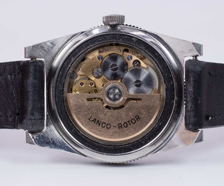 Vintage Steel Lanco Diver Barracuda Automatic Wristwatch, 1960s For ...
