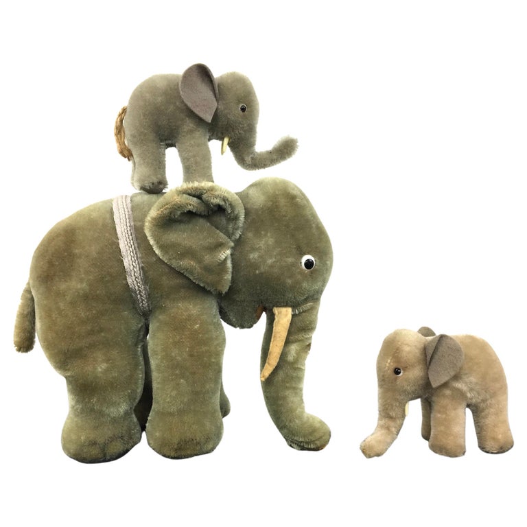 Vintage Steiff Elephant Family, Germany For Sale at 1stDibs