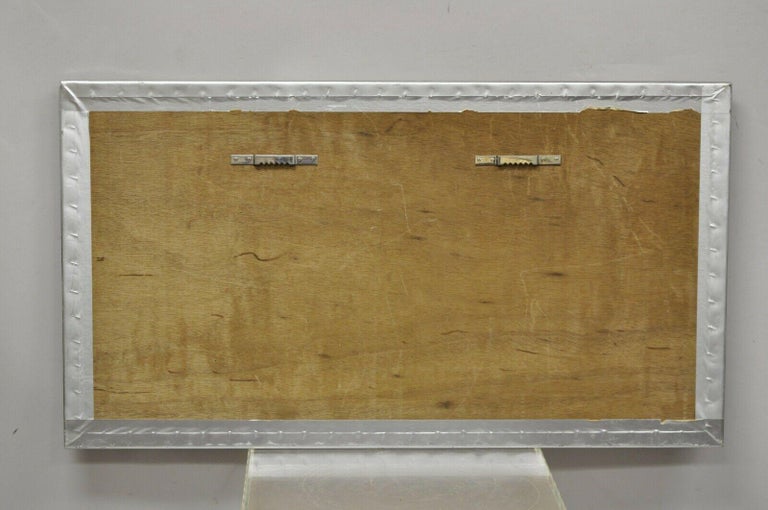 Vintage Stephen Chun Mid Century Brutalist Brass Copper Abstract Wall ...