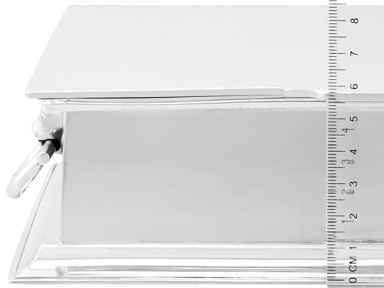 Vintage Sterling Silver Box For Sale at 1stDibs