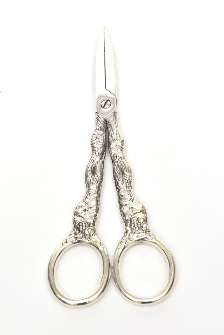 Vintage Sterling Silver Christofle Grape Shears at 1stDibs