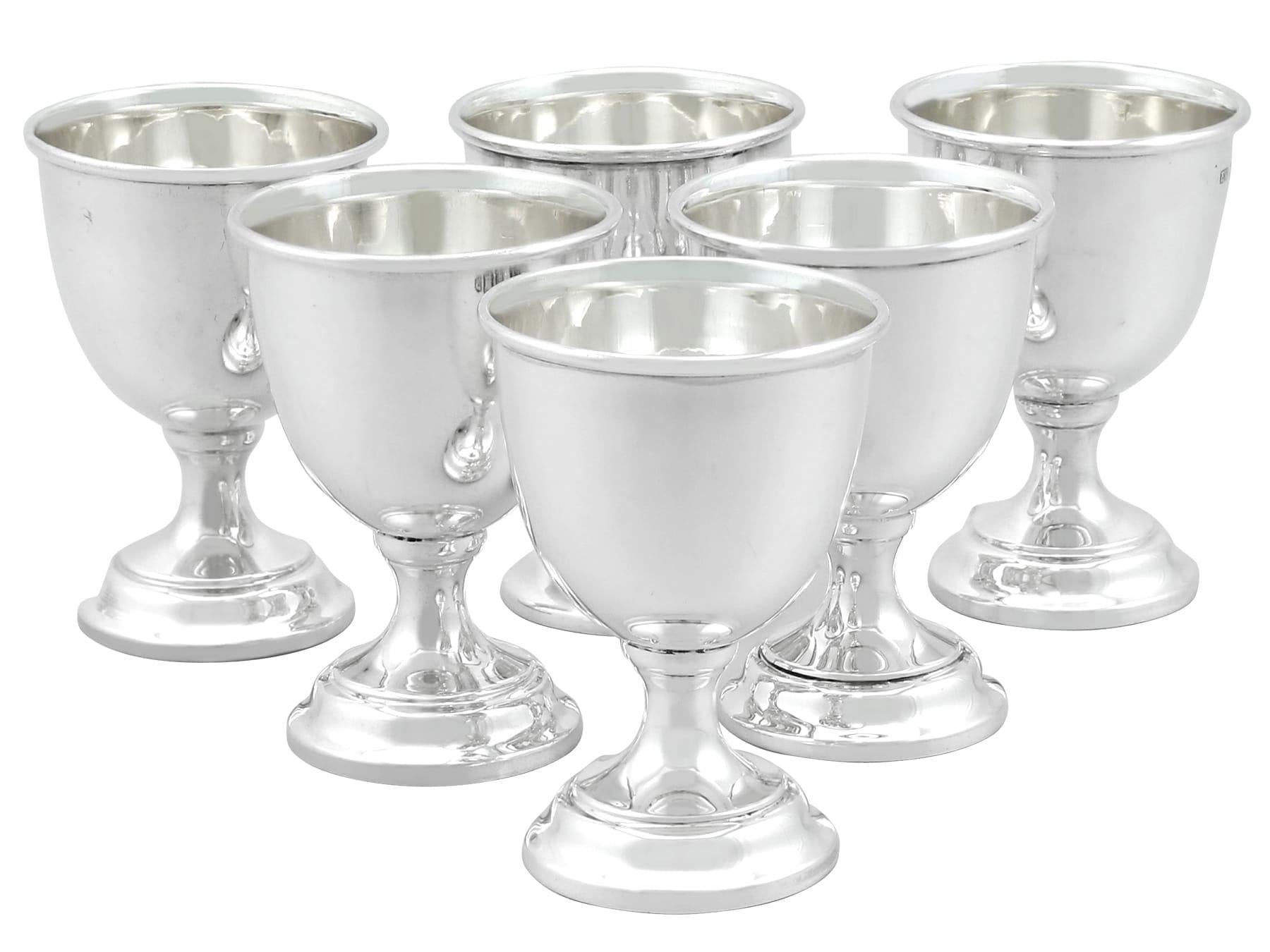 Vintage Sterling Silver Egg Cups at 1stDibs