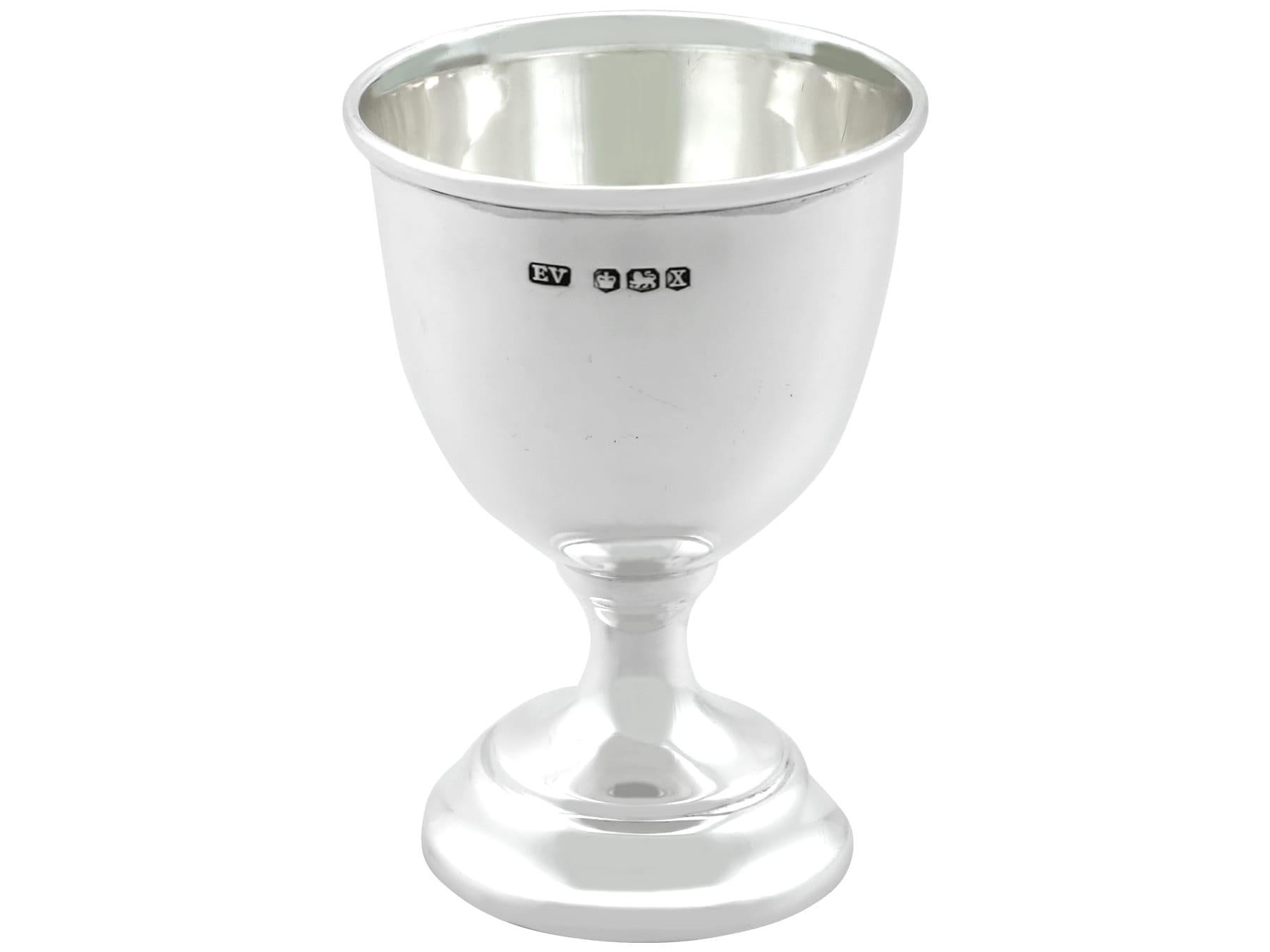 Vintage Sterling Silver Egg Cups at 1stDibs