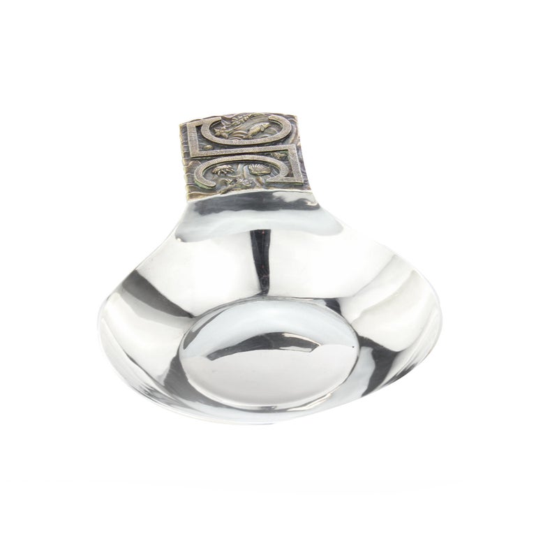 Vintage Sterling Silver Fish Dish by Hector Miller For Sale at 1stDibs