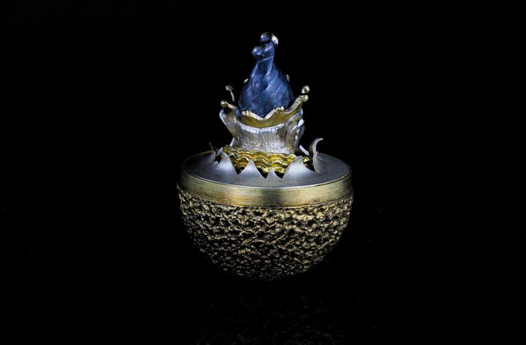 Vintage Sterling Silver Gilded Clown Surprise Egg, Stuart Devlin ...