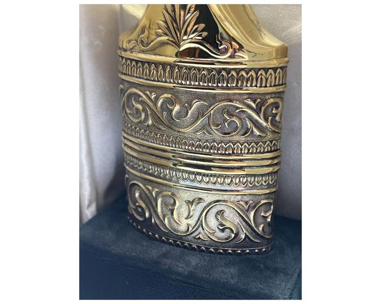 Vintage Sterling Silver Gilt AMOUAGE Perfume Bottle Middle Eastern ...