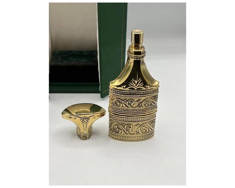 Vintage Sterling Silver Gilt AMOUAGE Perfume Bottle Middle Eastern ...