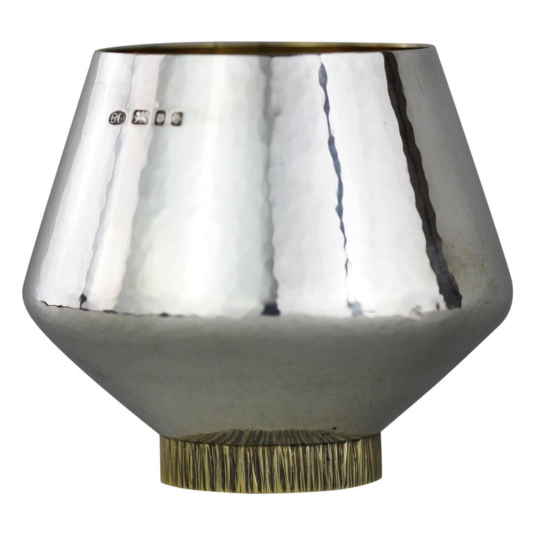 Vintage Sterling Silver/Gilt Whiskey Cup/Goblet, Stuart Devlin, 1974 ...