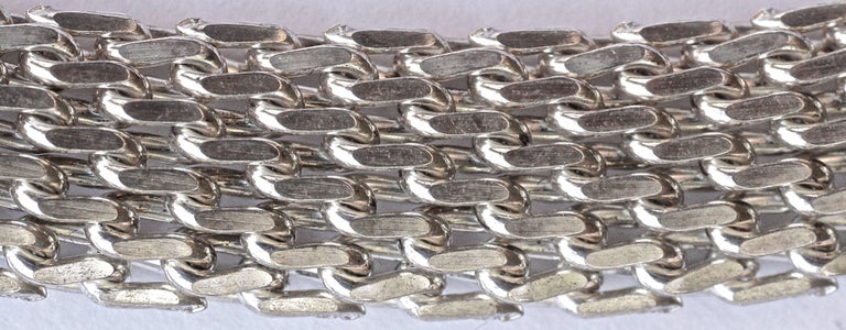 Vintage Sterling Silver Mesh Choker Necklace at 1stDibs | silver mesh ...