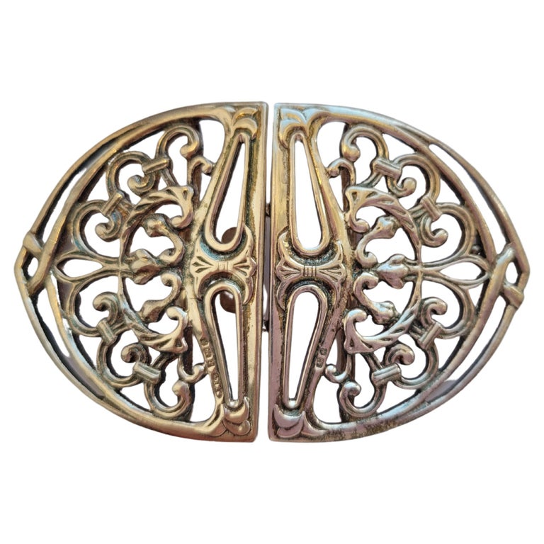 Vintage Sterling Silver Nurse Buckle For Sale at 1stDibs