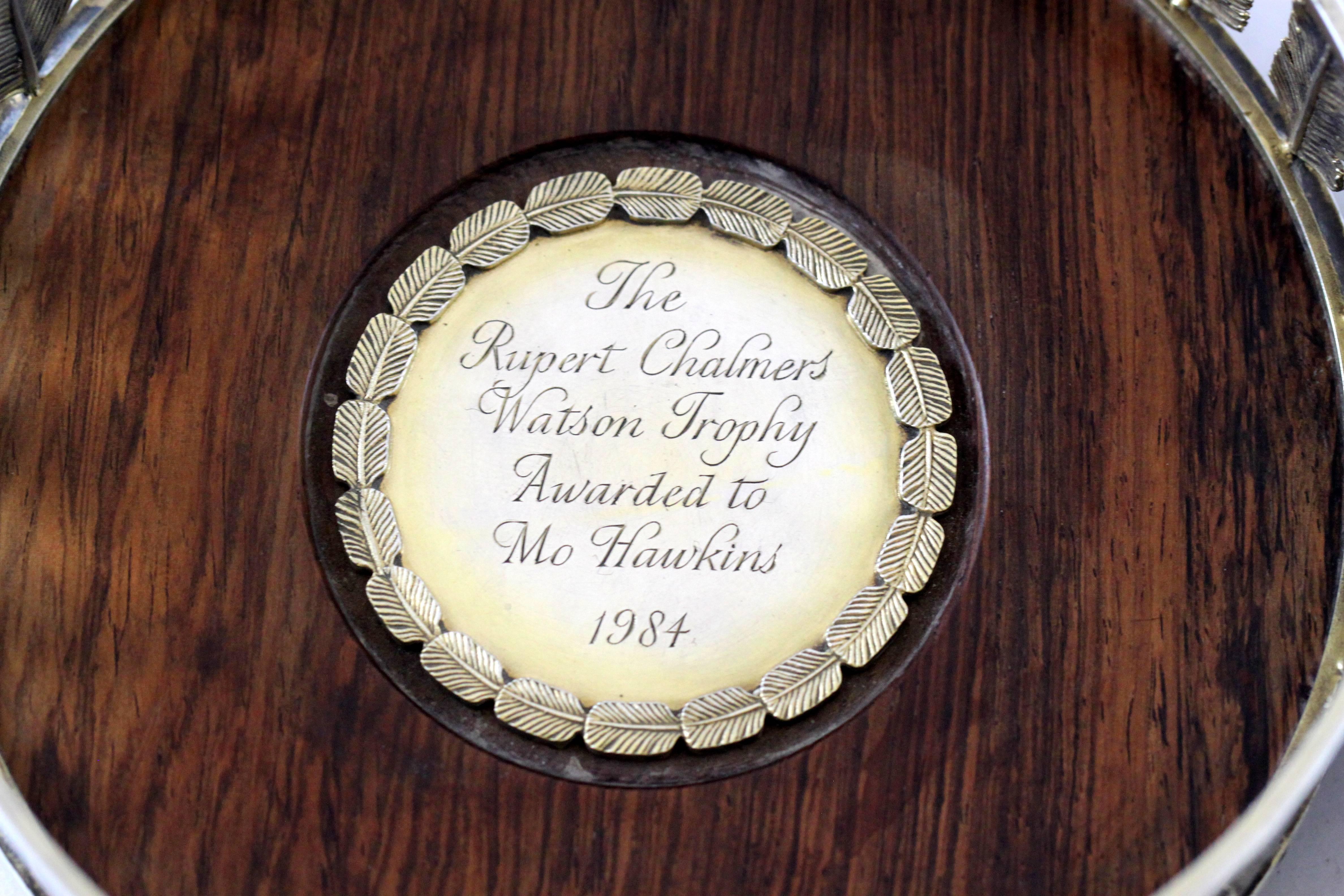 Vintage Sterling Silver Pair of Wine Coasters with Initials, by Hector ...