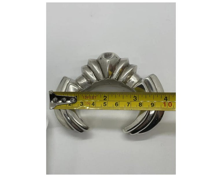 Vintage Sterling Silver Patricia von Musulin Cuff Bracelet at 1stDibs