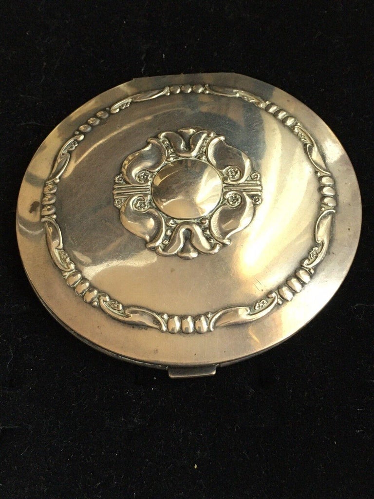 Vintage Sterling Silver Powder Compact Birks For Sale at 1stDibs