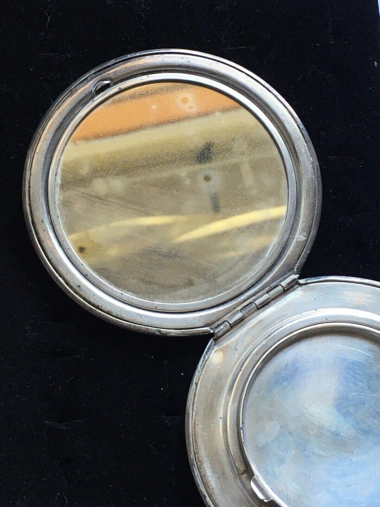 Vintage Sterling Silver Powder Compact Birks For Sale at 1stDibs