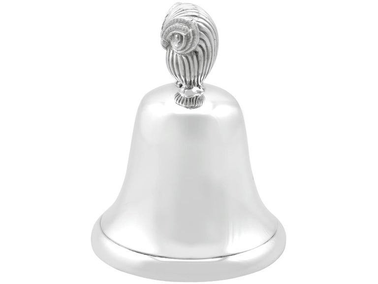 Vintage Sterling Silver Table Bell For Sale at 1stDibs