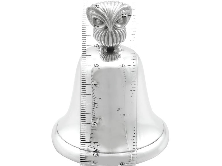 Vintage Sterling Silver Table Bell For Sale at 1stDibs