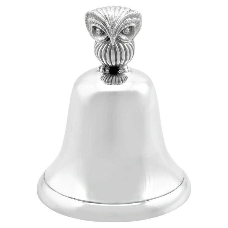 Vintage Sterling Silver Table Bell For Sale at 1stDibs