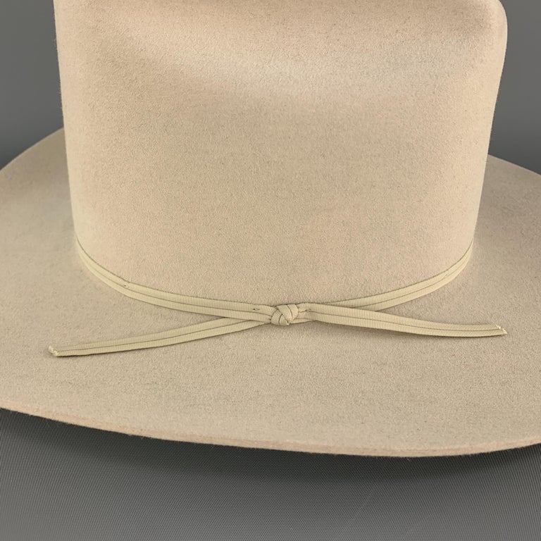 Vintage STETSON Size 7 3/8 Light Gray Felt Rancher Hat at 1stDibs ...