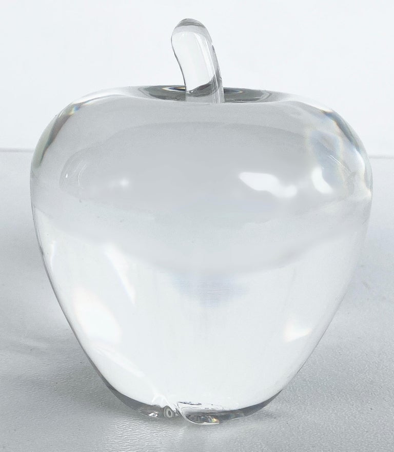 Vintage Steuben Glass Apple Paperweight at 1stDibs