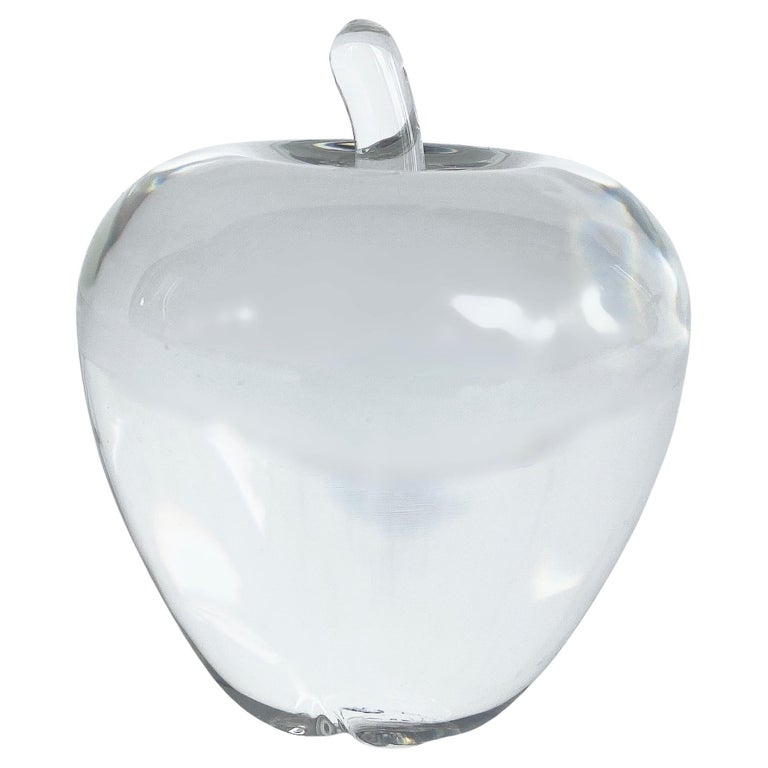 Vintage Steuben Glass Apple Paperweight at 1stDibs