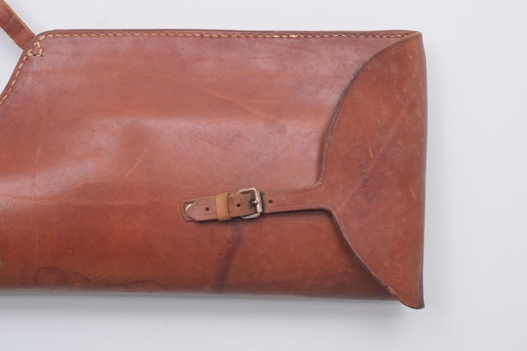 Vintage Stich Leather Gun Case For Sale at 1stDibs