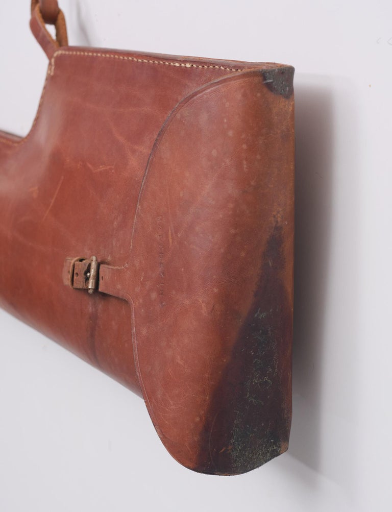 Vintage Stich Leather Gun Case For Sale at 1stDibs