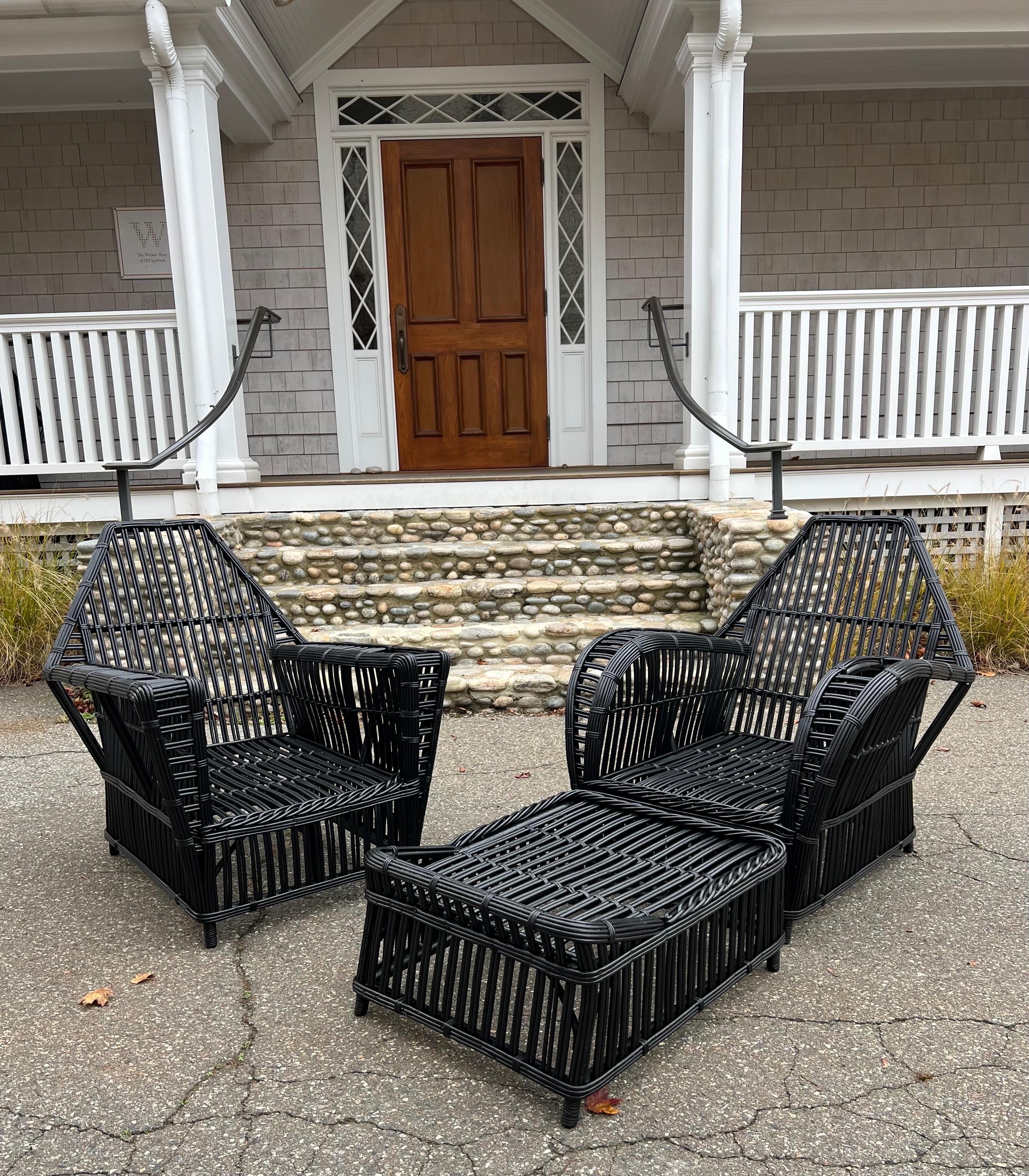 Vintage Stick Rattan Set For Sale at 1stDibs