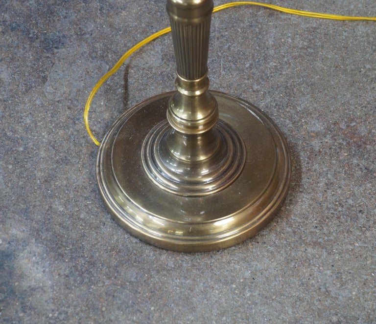 Vintage Stiffel Brass 4 Light Mogul Candlestick Library Reading Floor ...